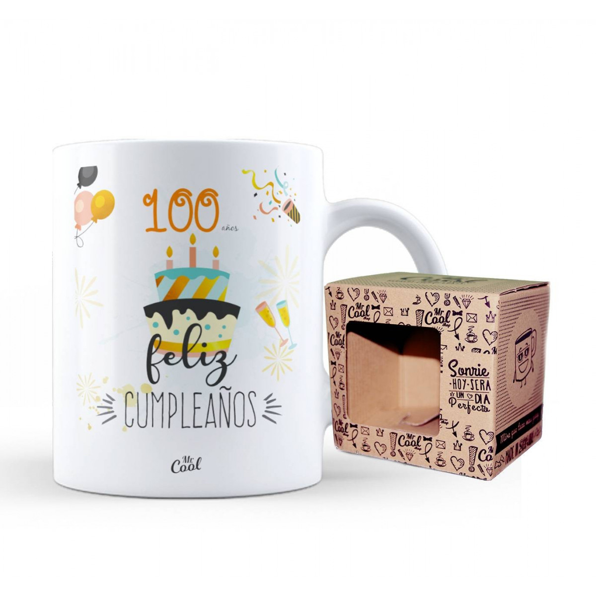 Caneca 100 Anos Feliz Aniversario