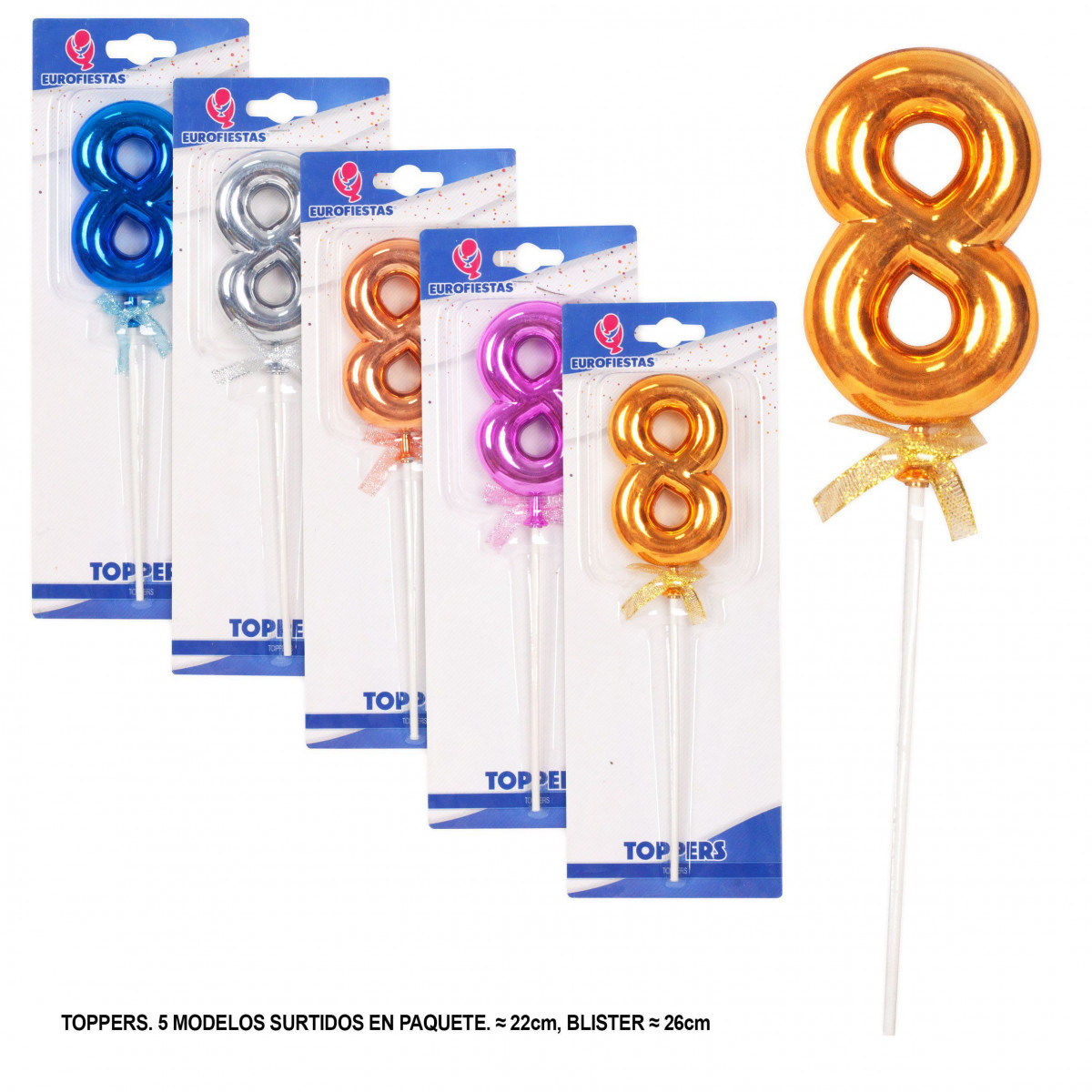 Topper Número 8 5 Mds