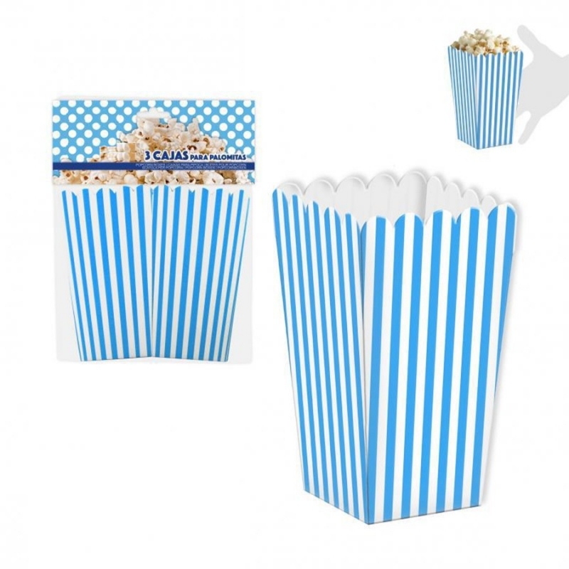 Pacote Com 3 Caixas Para Pipoca